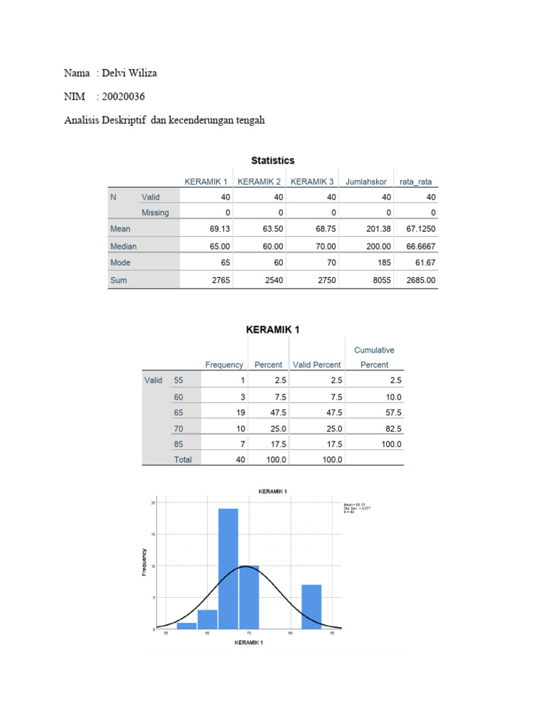 Statistika Kecenderungan Tengah | PDF | Statistical Theory | Analysis