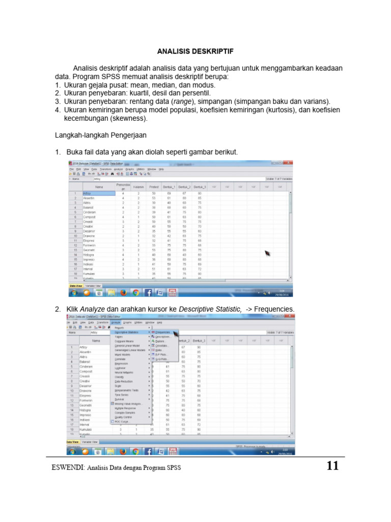 4c Proses Analisis Deskriptif KECENDERUNGAN TENGAH | PDF