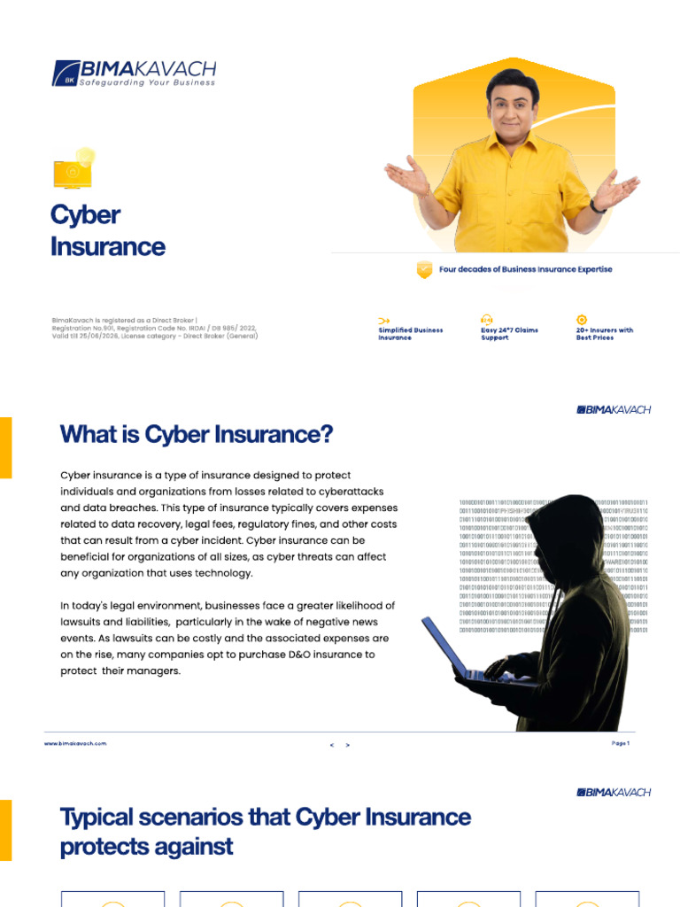 CYBER Insurance - Bimakavach | PDF | Computer Security | Security