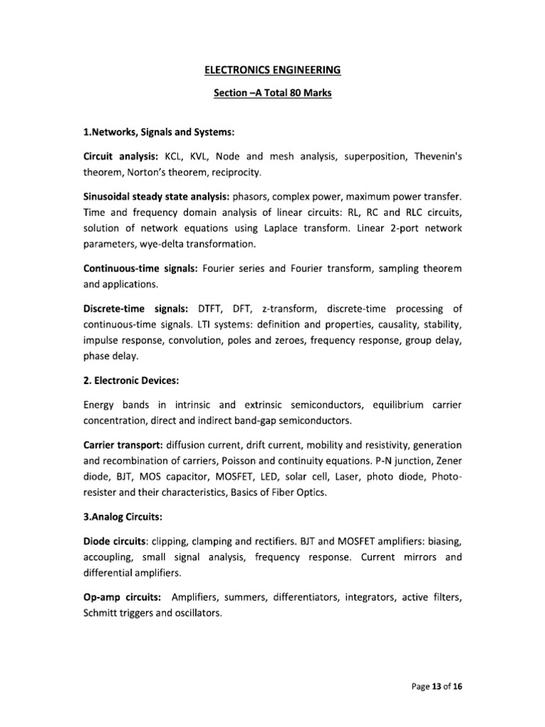 Ts Genco Ae Syllabus | PDF