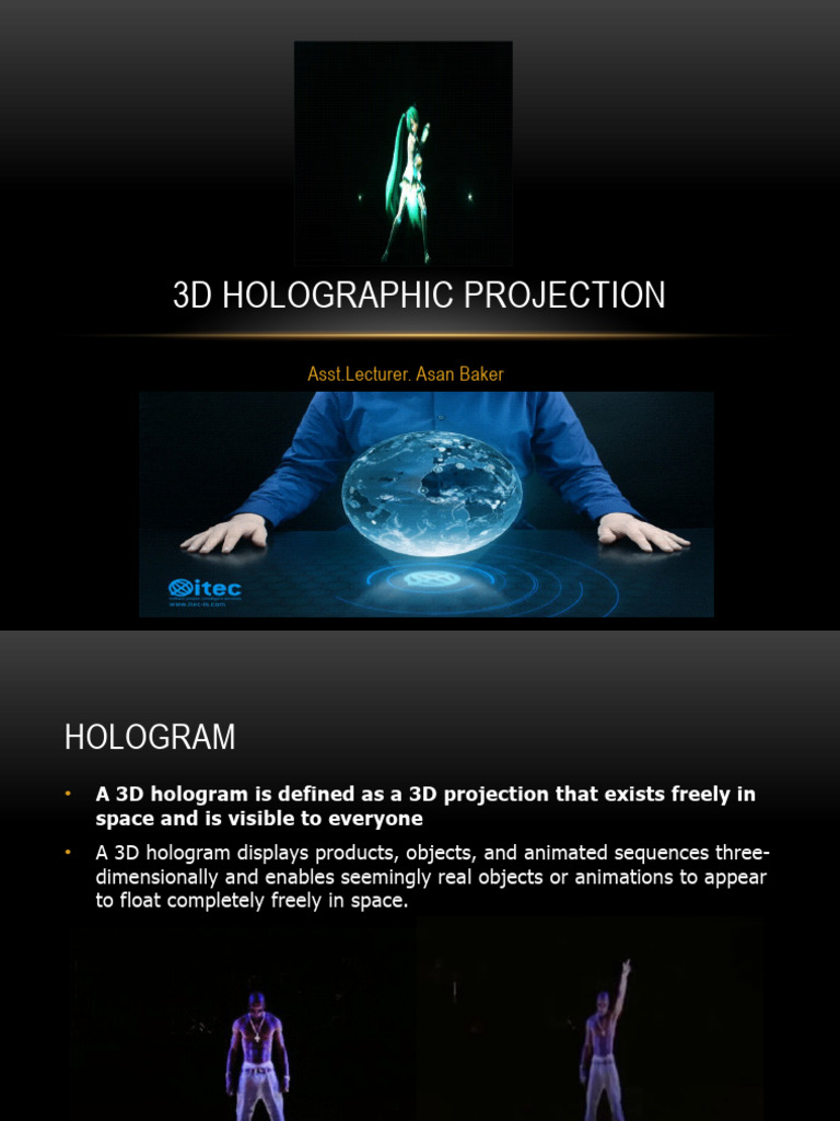 3D Holographic Projection Overview | PDF | Holography | Optics