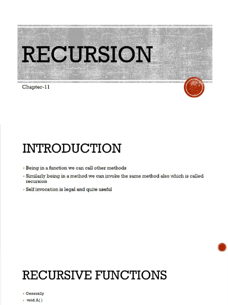 Recursion Notes | PDF Recursion Notes | PDF