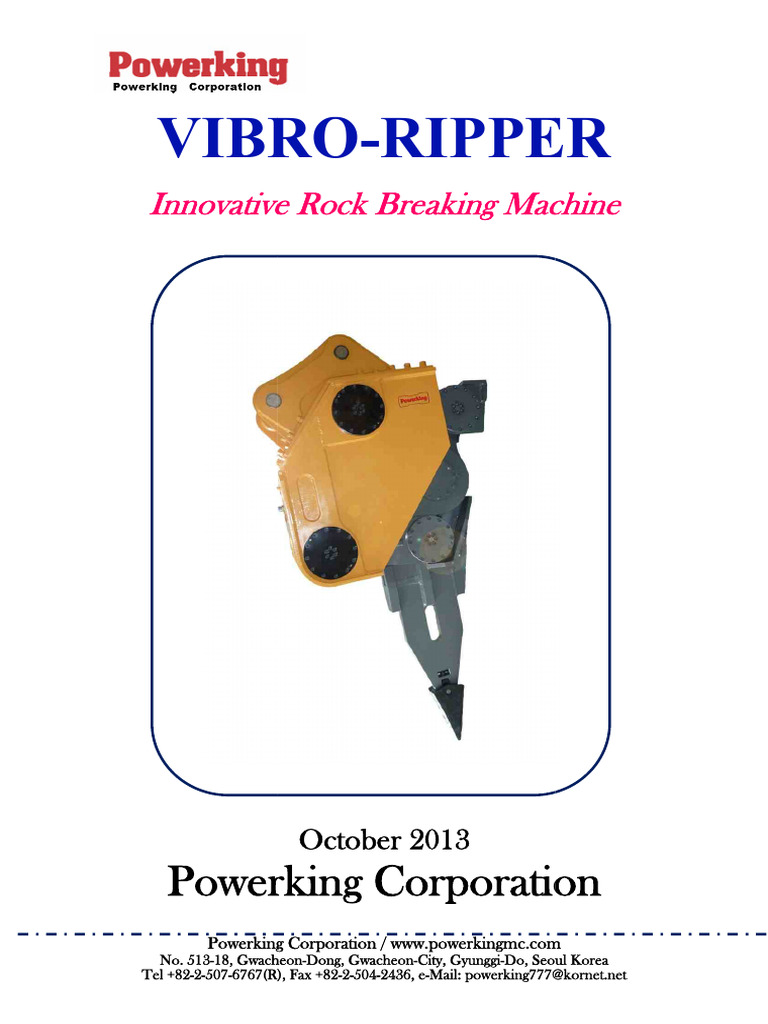 Powerking - Vibro Ripper | PDF | Engineering