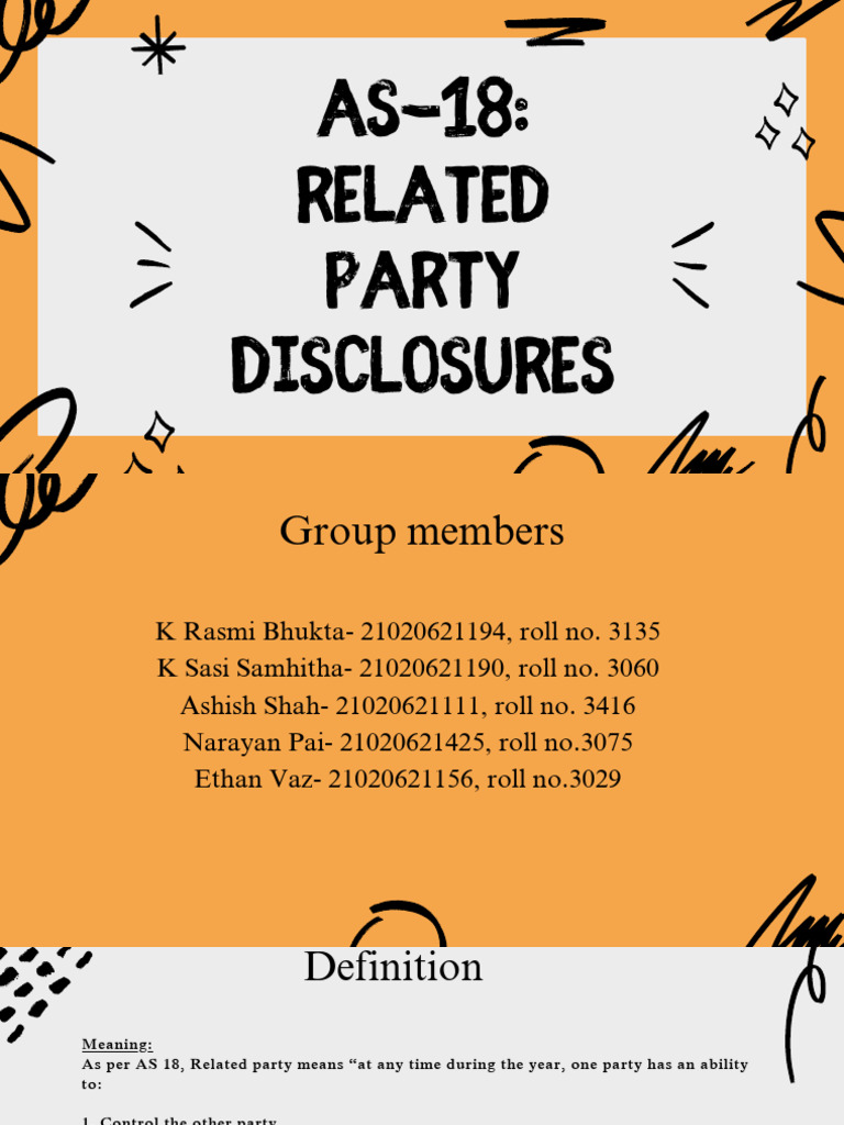 As-18, Related Party Disclosures | PDF | Subsidiary | Joint Venture