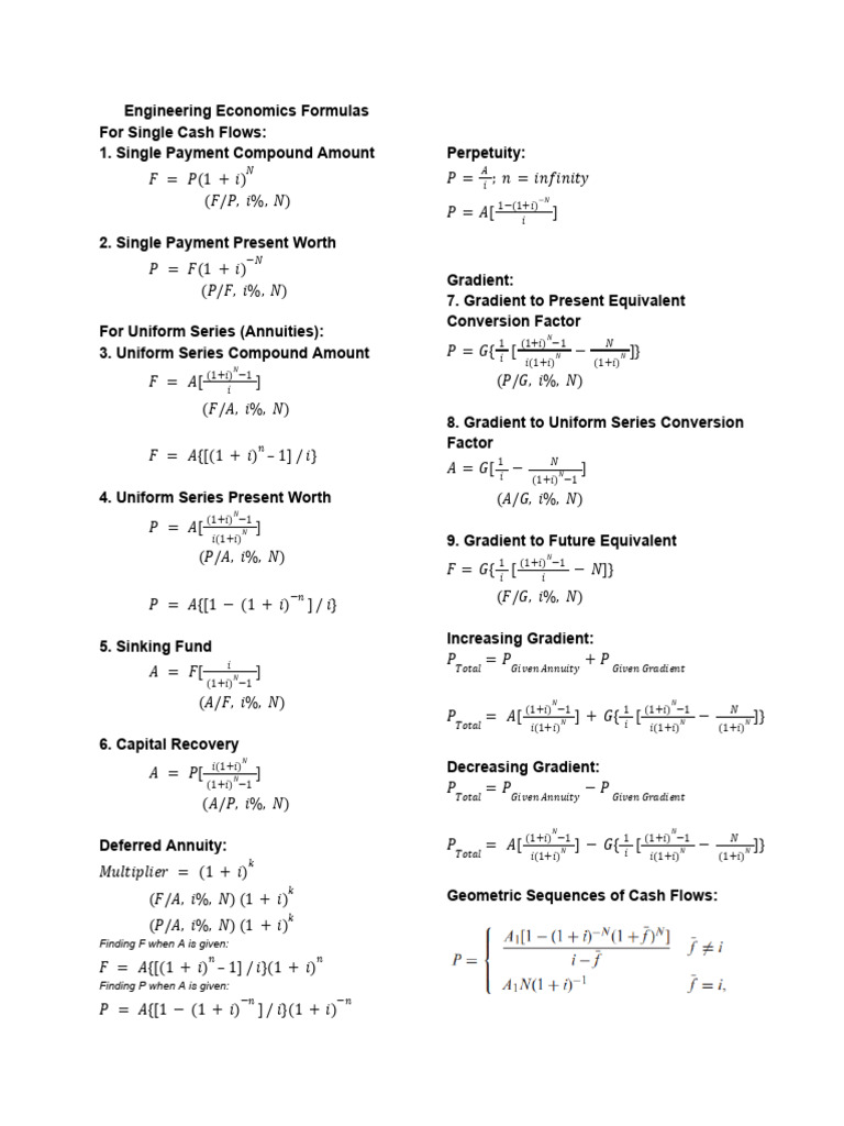 2bsie-B Coe109 Formula Sheet | PDF | Insurance | Actuarial Science