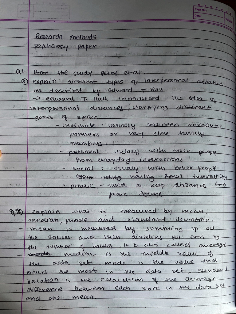 Psych Research Methods Paper | PDF