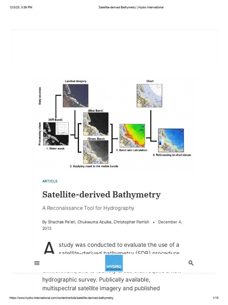 Satellite-Derived Bathymetry - Hydro International | PDF | Earth ...