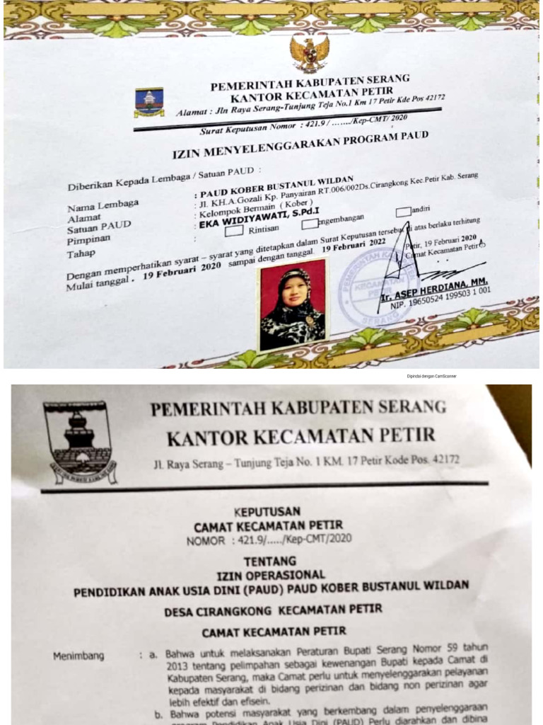 Contoh SK Camat | PDF