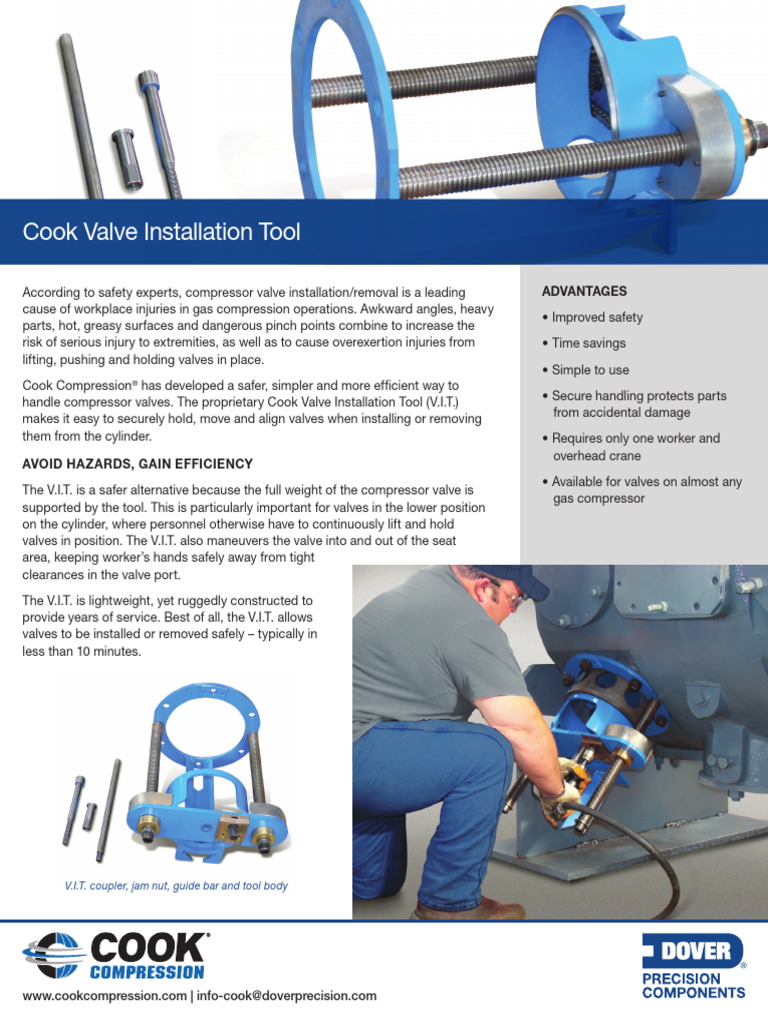 CCO 9VITT ENUS Valve Installation Tool | PDF | Valve | Safety