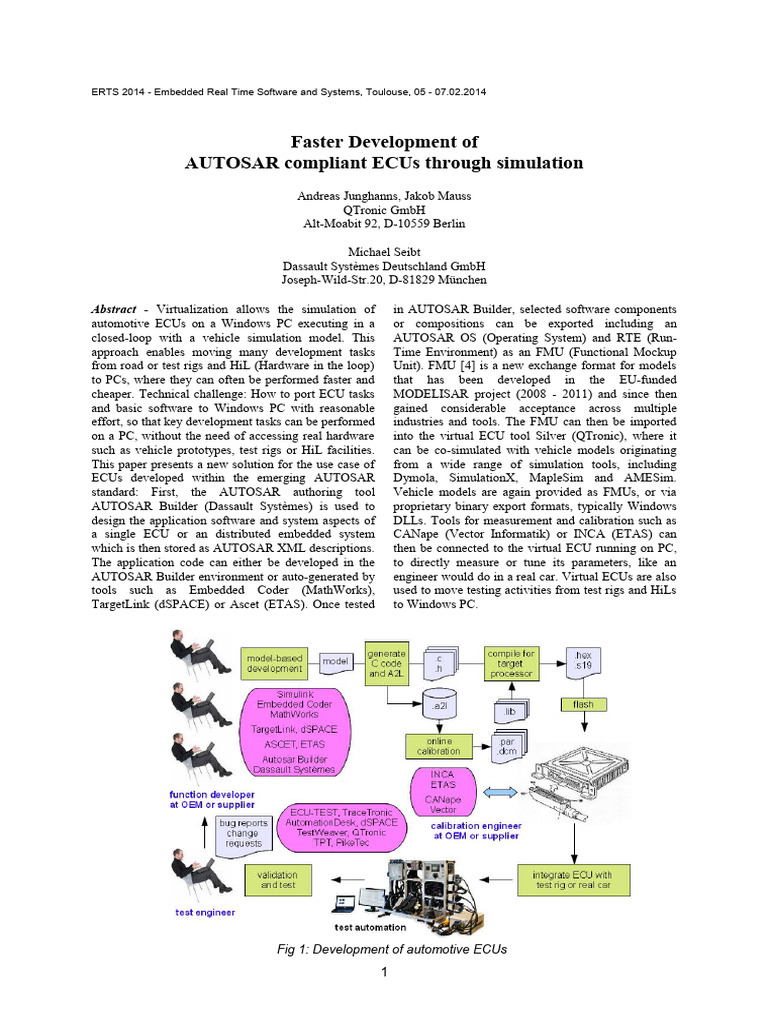 ERTS 2014 Submission 70 | PDF | Simulation | Software Engineering