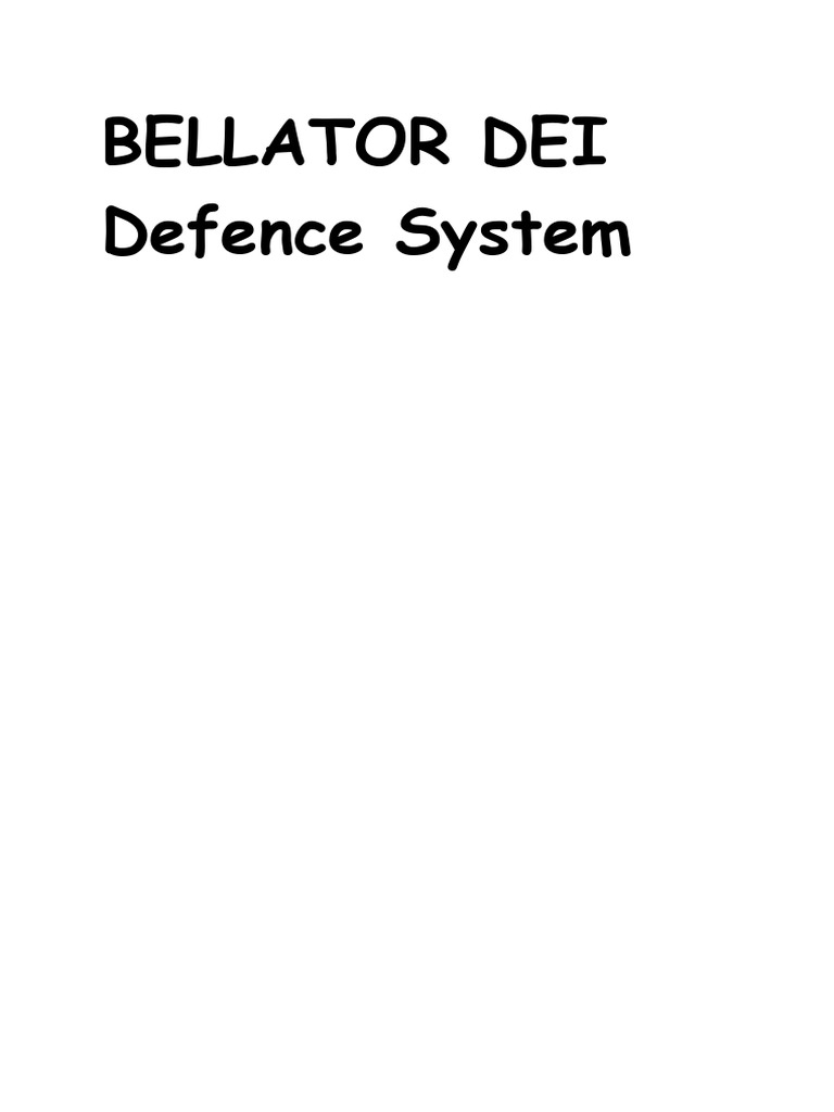 BELLATOR DEI Defence System | PDF | Sniper | Taser