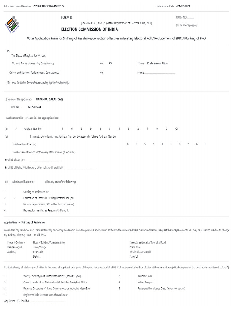 Form8 S25083O8C2102241200172 PDF | PDF