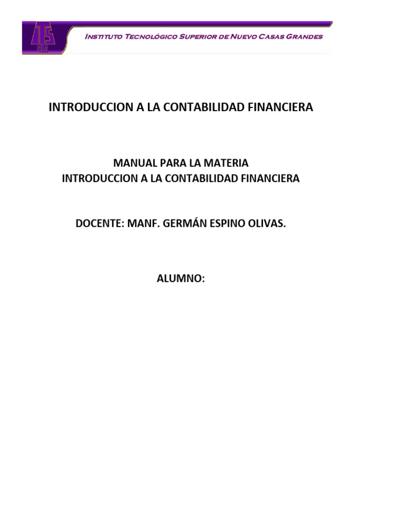 Manual Introduccià N A La Contabilidad | PDF | Contabilidad | Bancos Manual Introduccià N A La Contabilidad | PDF | Contabilidad | Bancos