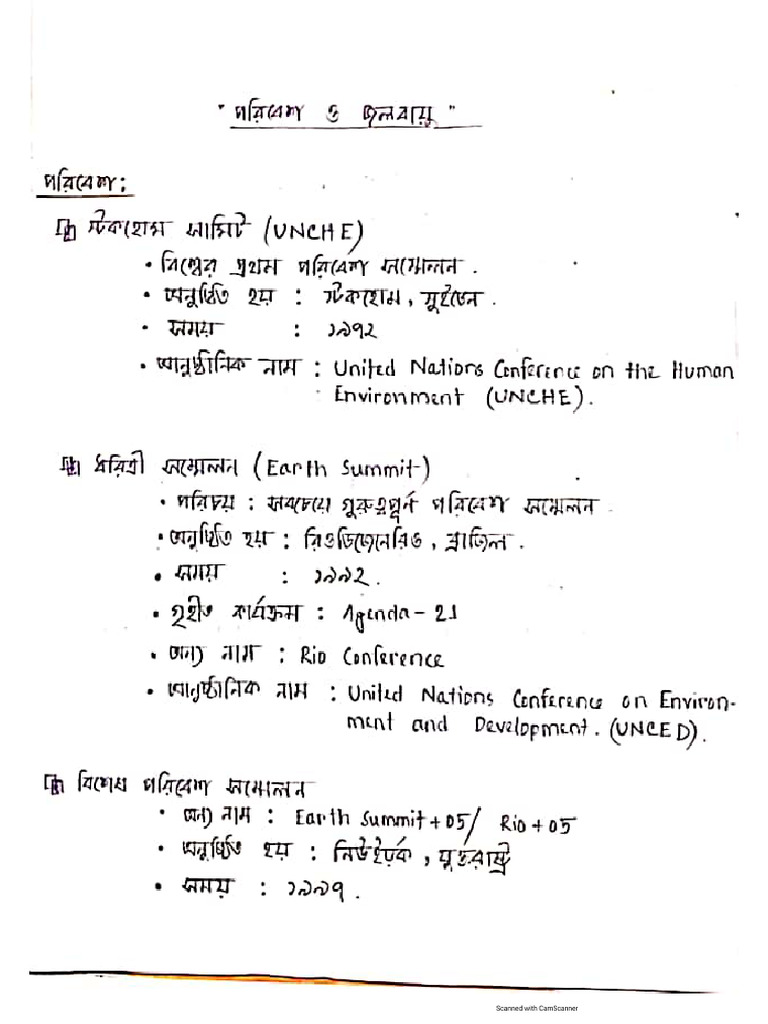 Environment Handnote | PDF Environment Handnote | PDF