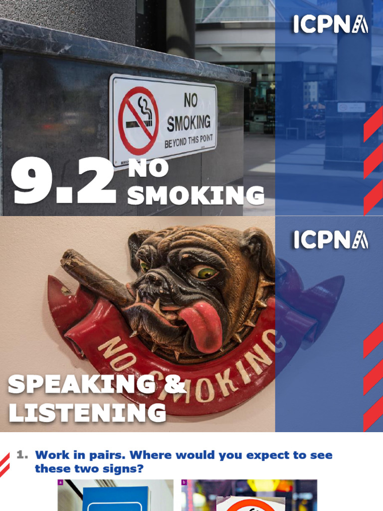 9.2 - No Smoking | PDF | Verb | Grammar