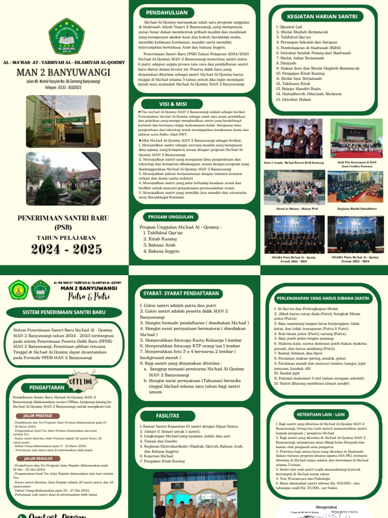 Brosur Ma'had 2024 | PDF