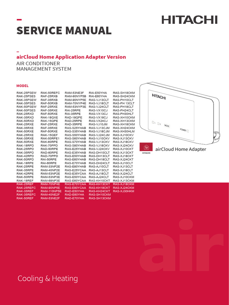 Hitachi airCloudH | PDF | Wi Fi | Qr Code