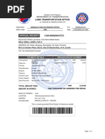 LTO Motorcycle Registration Certificate Template | PDF | Transport ...