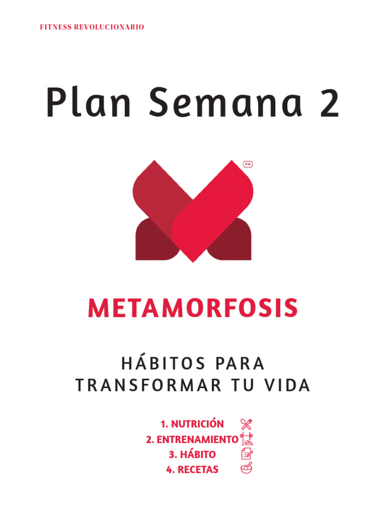 Plan Metamorfosis Semana2 | PDF | ensalada | Salsa