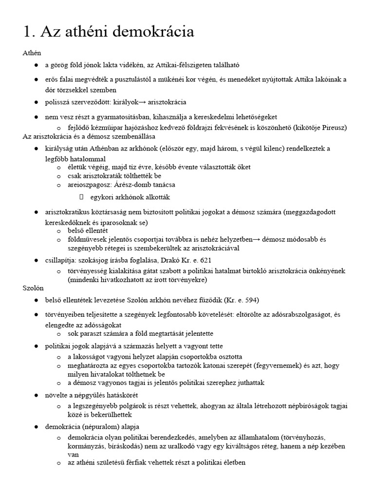 Athéni Demokrácia | PDF