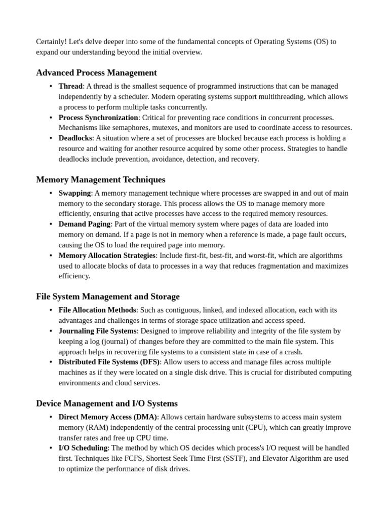 Operating Systems Class Notes3 | PDF | Process (Computing) | Operating ... Operating Systems Class Notes3 | PDF | Process (Computing) | Operating ...