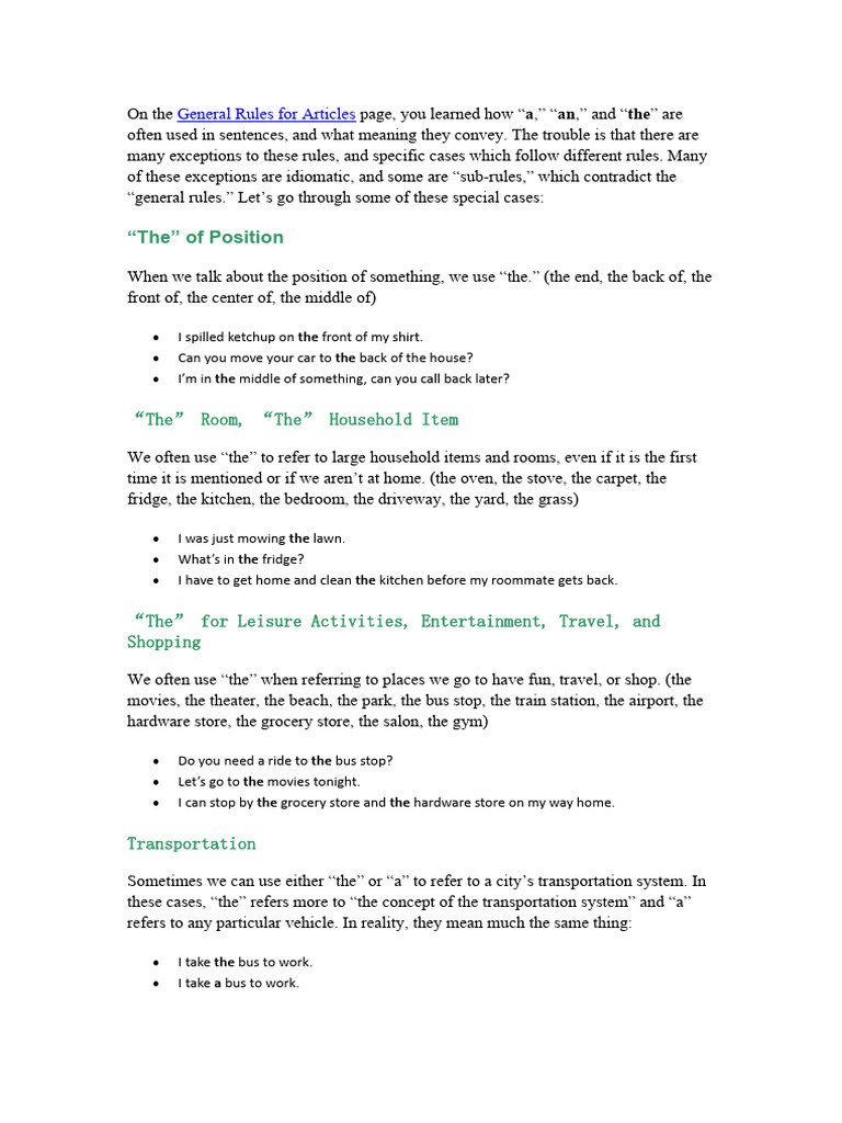 Articles Full Lesson | PDF | Adjective | Linguistics