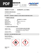Ethanol 95% Safety Data Sheet | PDF | Combustion | Ethanol