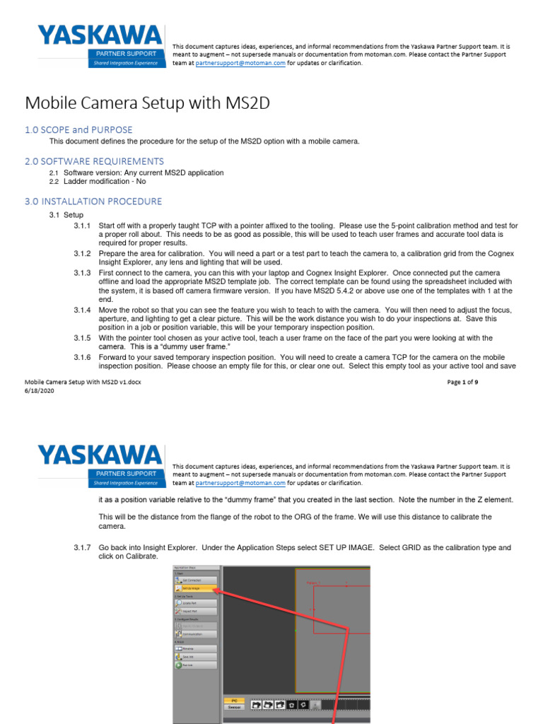 Mobile Camera Setup With MS2D v1 | PDF | Camera | Calibration