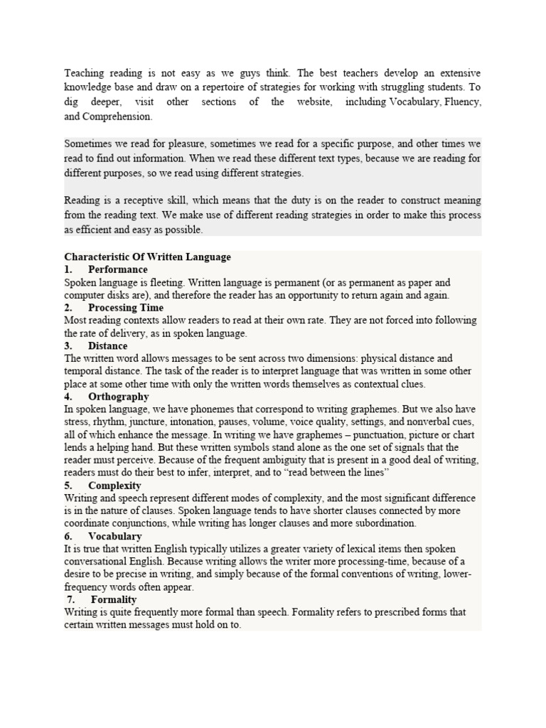 Strategies for Effective Reading Instruction | PDF | English Language ...