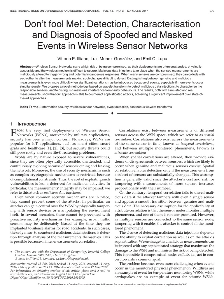 Dont Fool Me Detection Characterisation and Diagnosis of Spoofed and Masked Events in Wireless ...