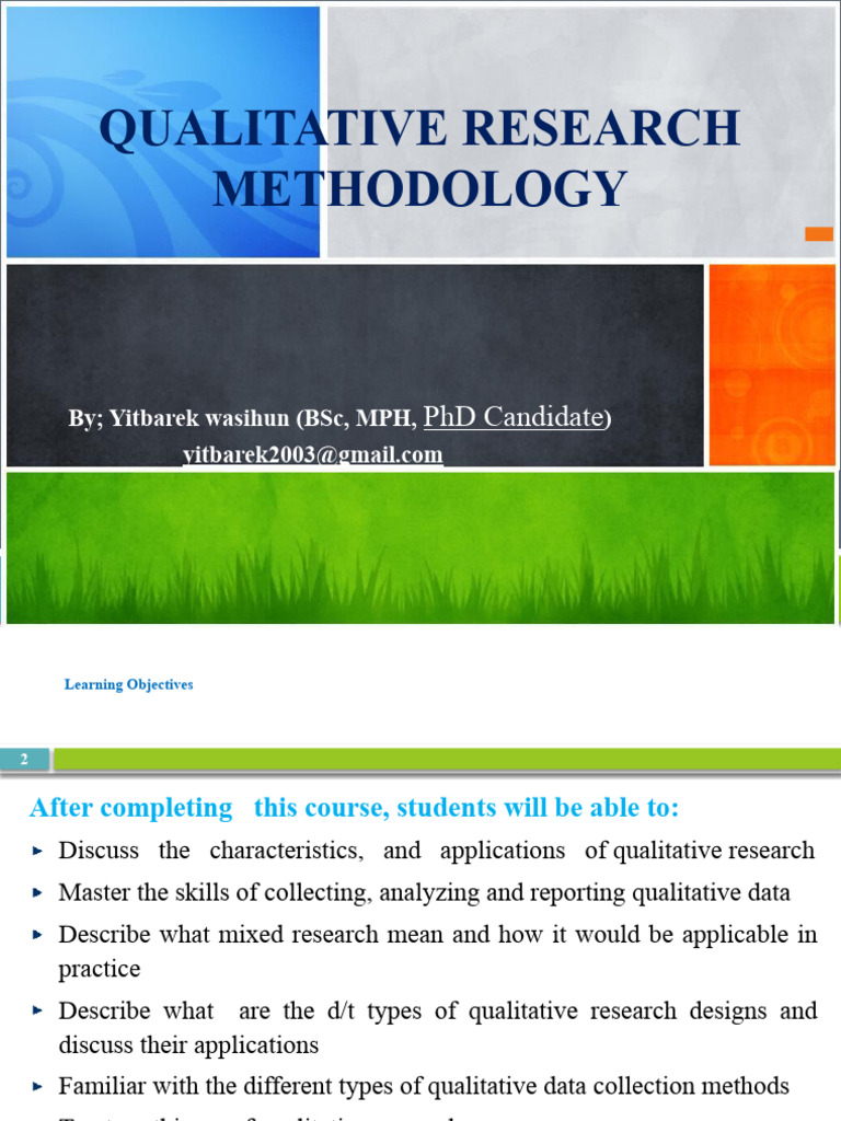 Qualitative Research Methodology Overview | PDF | Qualitative Research ...