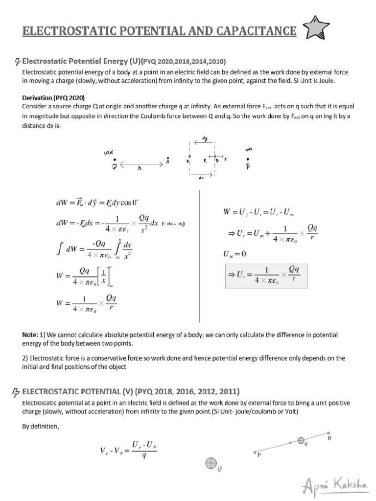 Electrostatic Potential and Capacitance - 4 - 11zon | PDF
