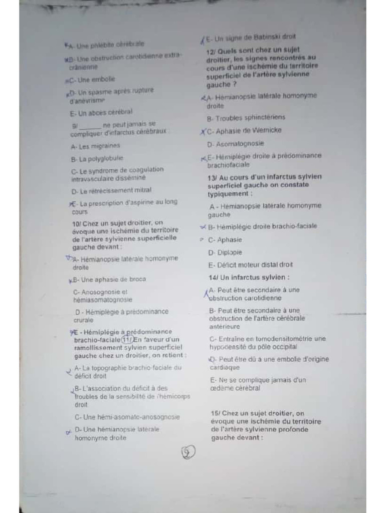 QCM Neurologie-1 | PDF