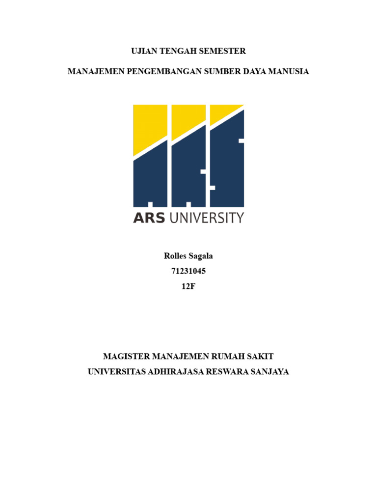 UTS Manajemen Pengembangan SDM | PDF