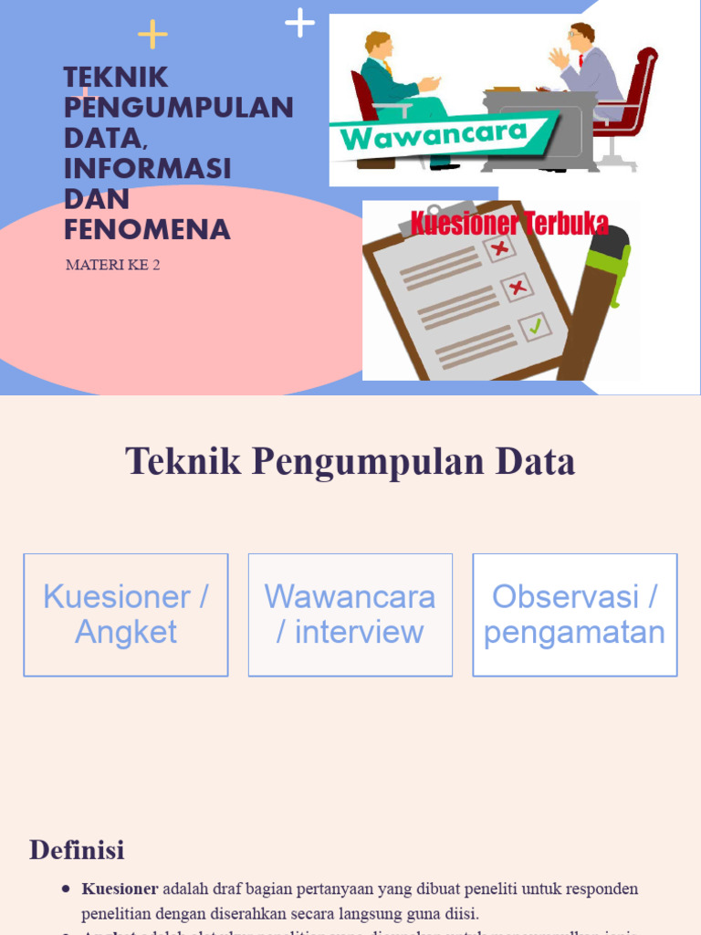 Teknik Pengambilan Data | PDF