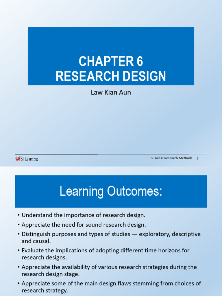 Chapter 6 Research Design | PDF | Qualitative Research | Quantitative Research