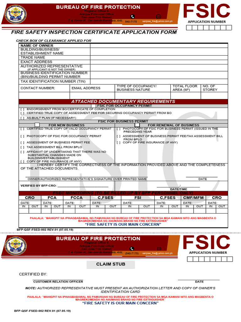 FSED 002 - Application Form FSIC REV 1 | PDF