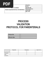 Process Validation Protocol | PDF | Verification And Validation | Quality Assurance