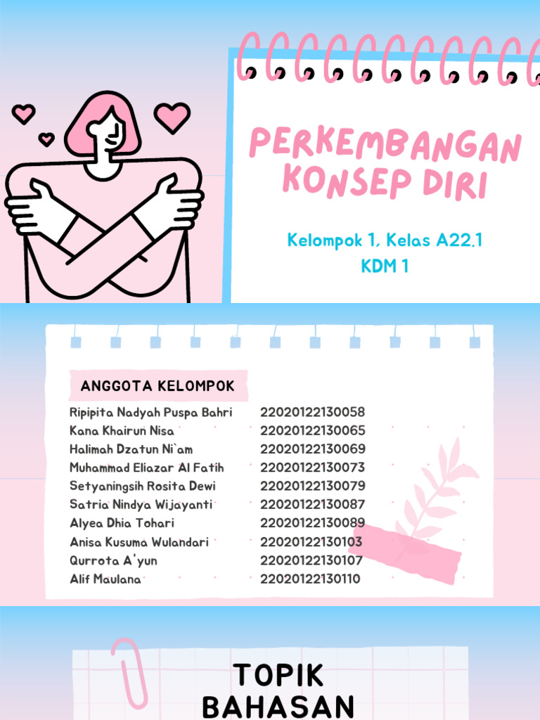 (KDM) Perkembangan Konsep Diri Kelompok 1 | PDF