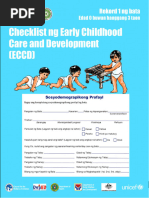 Eccd Checklist Tagalog - PATAG | PDF