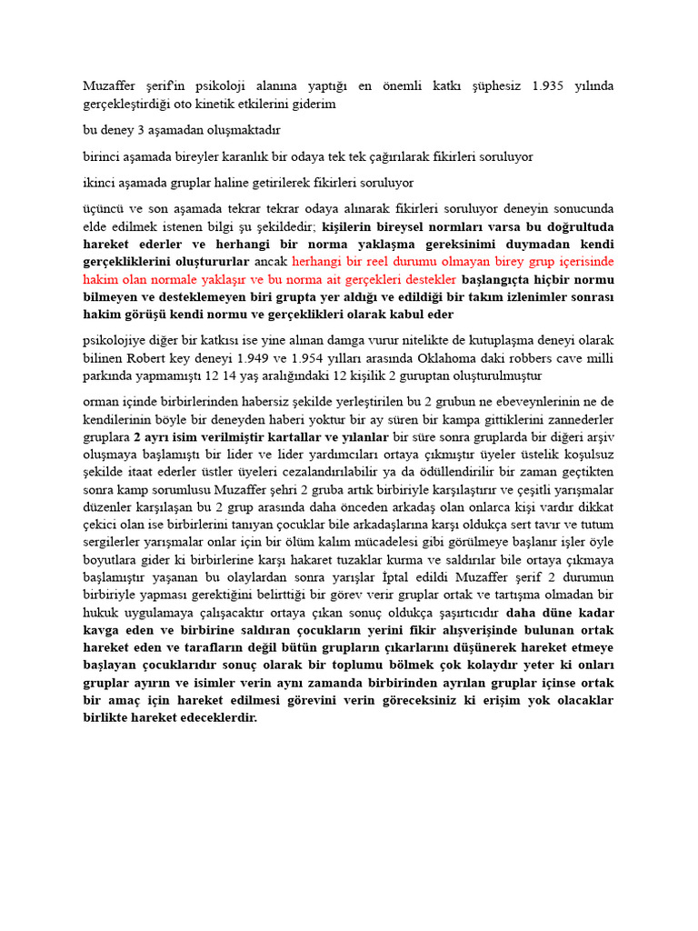 Muzaffer Şerif | PDF