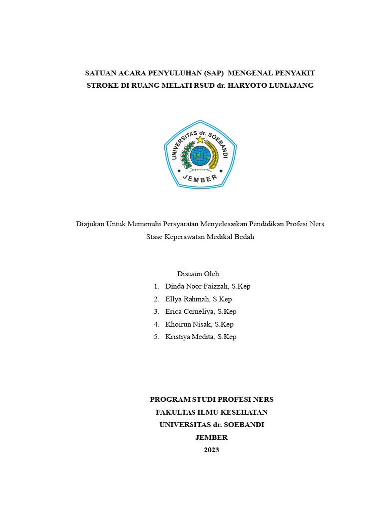 SAP STROKE - Done | PDF