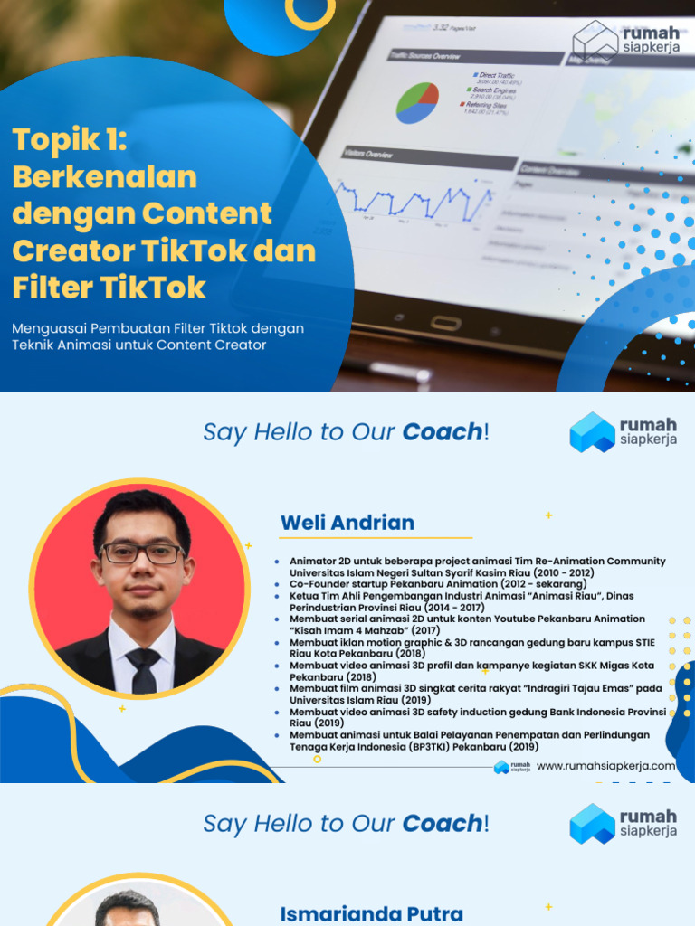 Topik 1: Berkenalan Dengan Content Creator Tiktok Dan Filter Tiktok | PDF | Karier ...