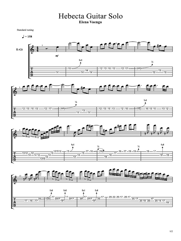 Hebecta Guitar Solo | PDF