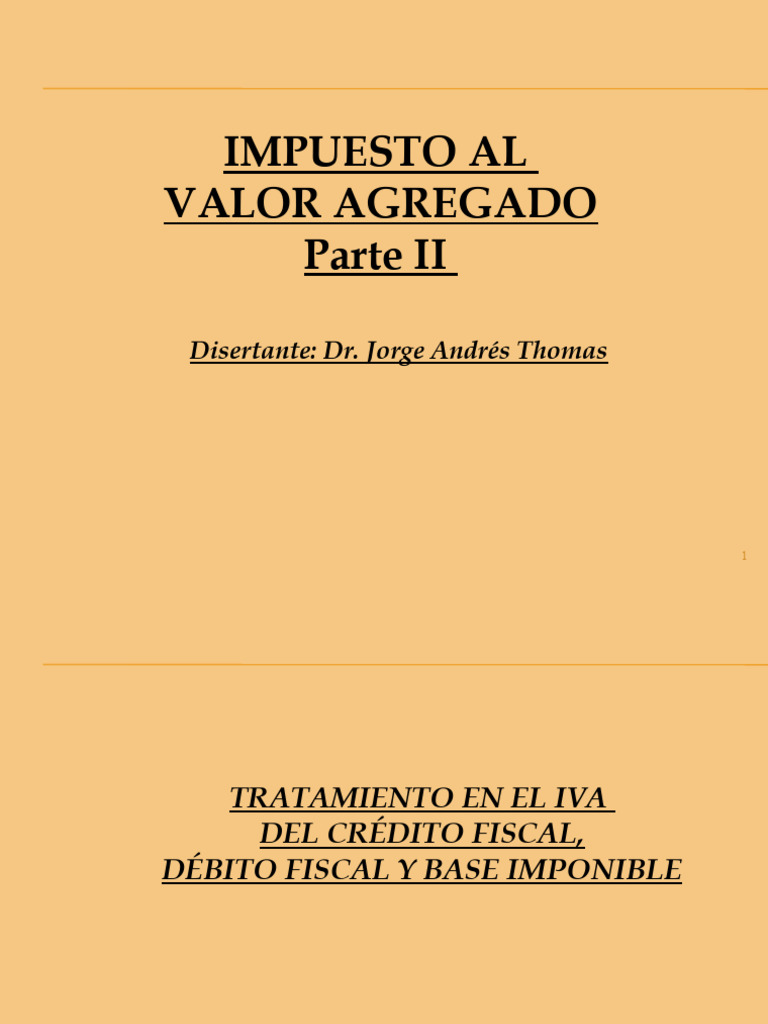 EAN - IVA - Débito Fiscal y Crédito Fiscal - Base Imponible | PDF ...