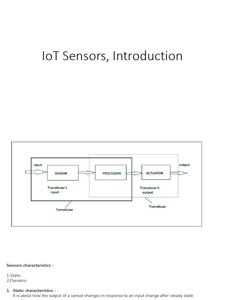IoT Sensors | PDF | Accuracy And Precision | Sensor