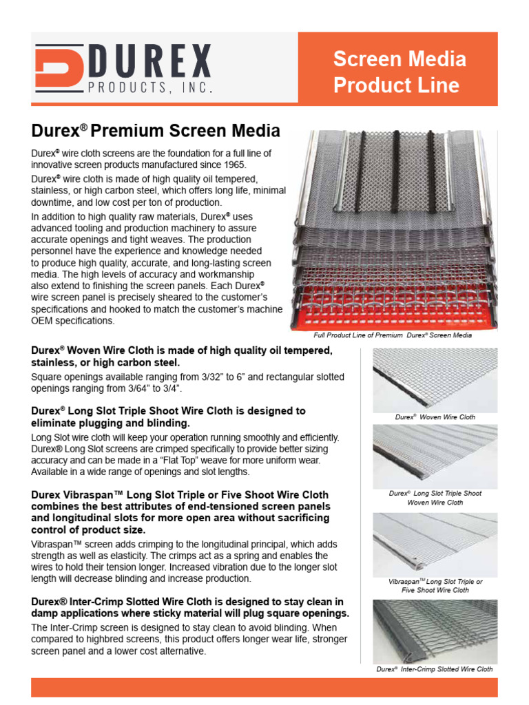 Screen Media Product Line Final | PDF | Wire | Textiles