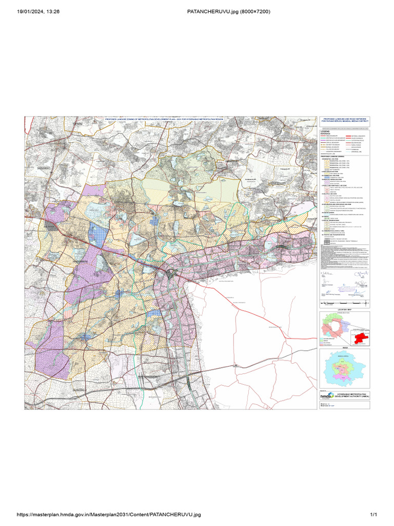 Patancheruvu Masterplan 2031 | PDF