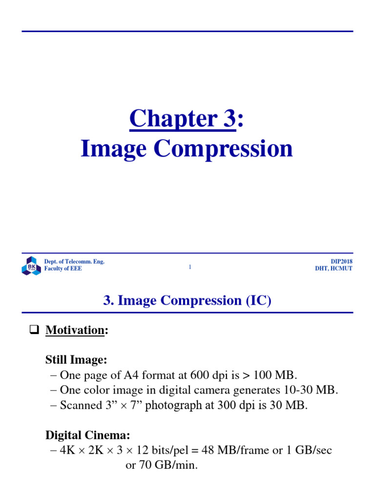 IAP-Chapter3-2018 | PDF | Data Compression | Multidimensional Signal Processing