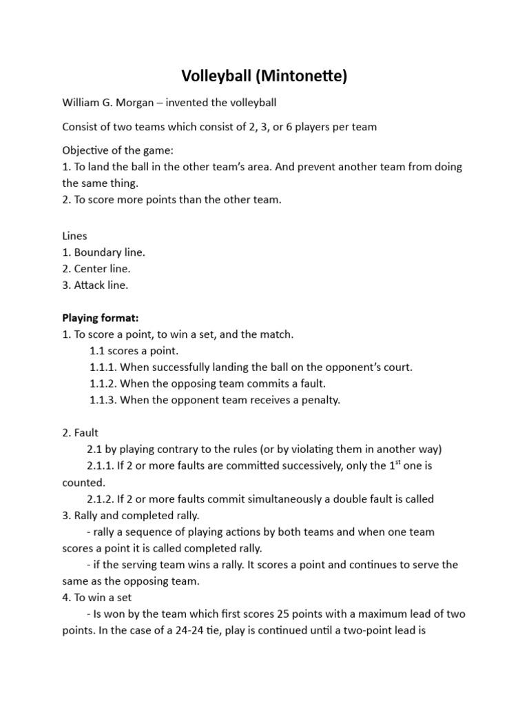 Volleyball | PDF | Volleyball | Sports Rules And Regulations